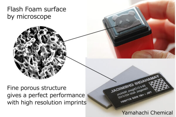 Flash foam Flash stamp pad made in Japan | Yamahachi Chemical ...